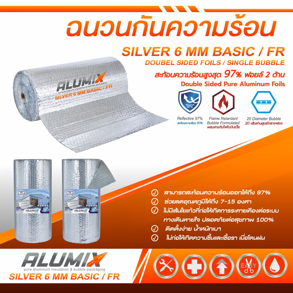 Alumix SILVER 6mm BASIC/FR Insulation – Alumix Insulation